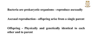 Modes of bacterial reproduction | PPTX