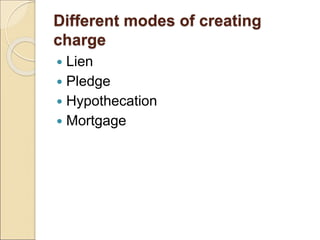Modes of Charging Security | PPT