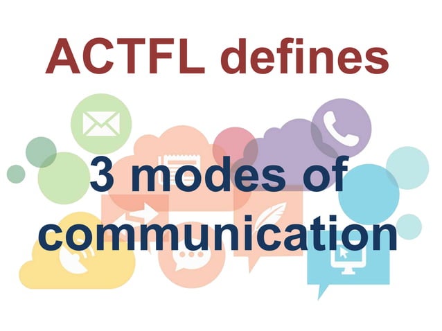 ACTFL Modes of Communication #wlclassroom | PPTX | Family and Relationships