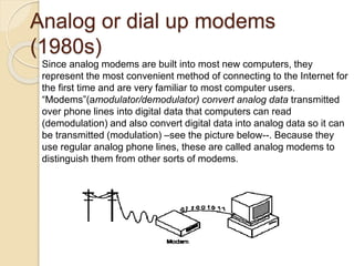 Modes of connecting to internet -ashok and amlesh | PPTX