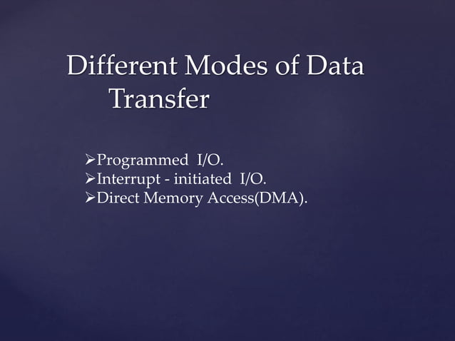 Modes of data transfer | PPTX