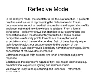 Types of documentaries (Bill Nichols) | PPT