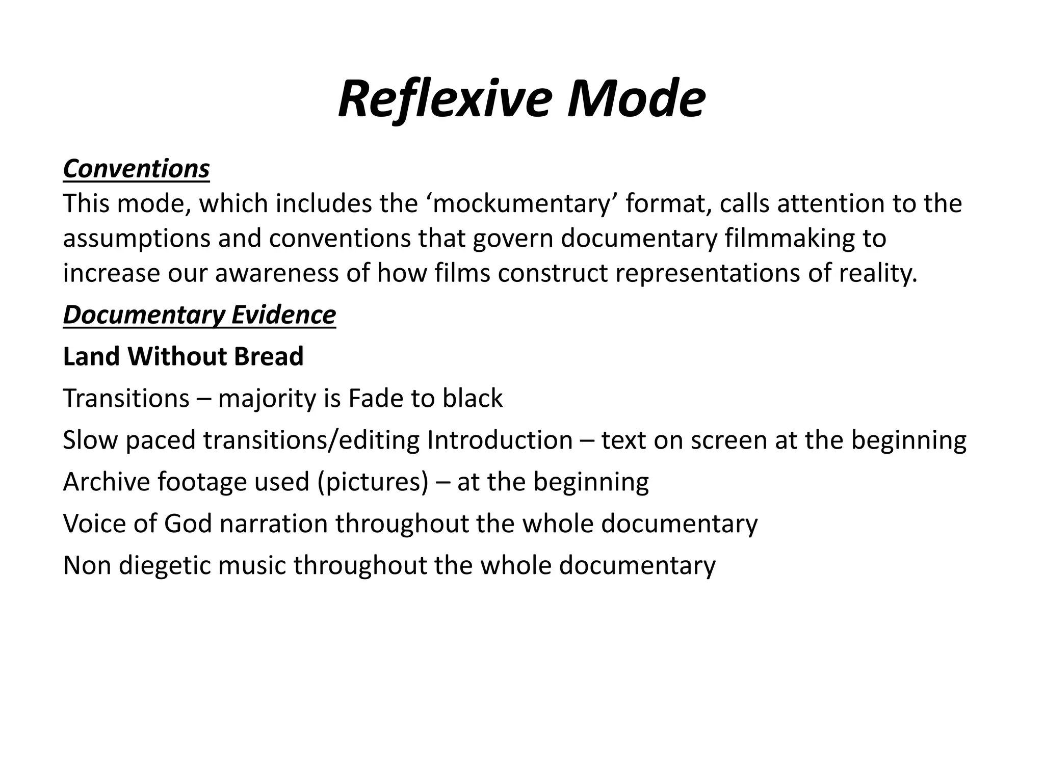 Modes of documentary | PPTX