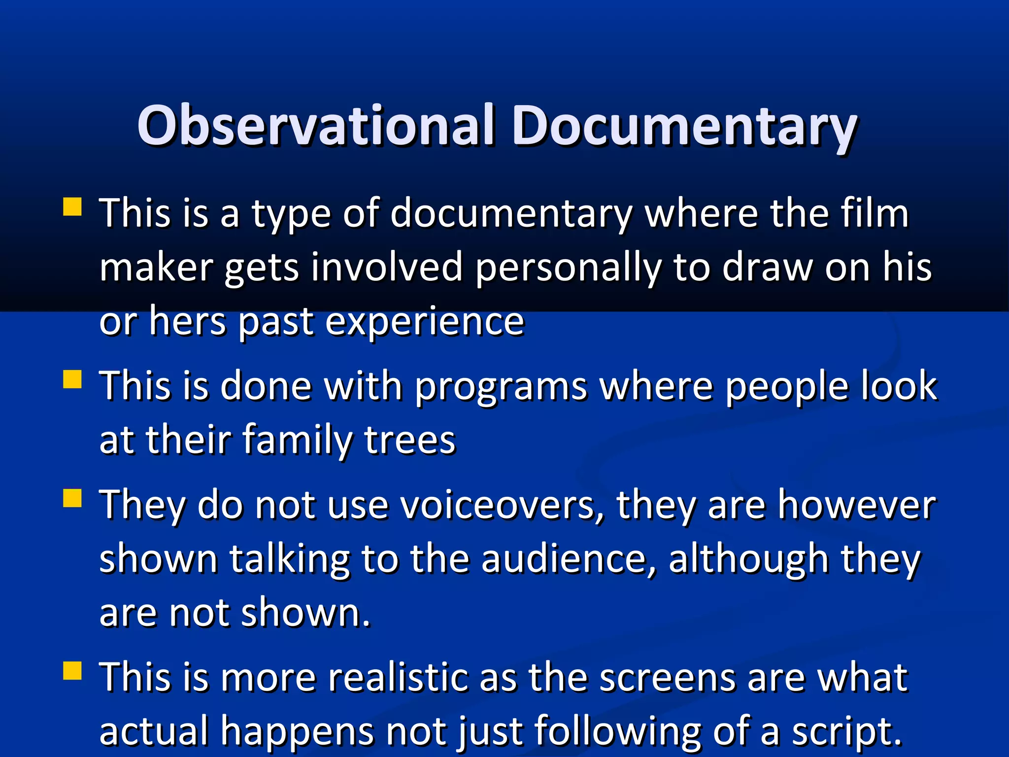 Modes of documentary | PPT