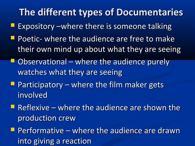 Modes of documentary | PPT