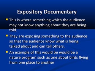 Modes of documentary | PPT