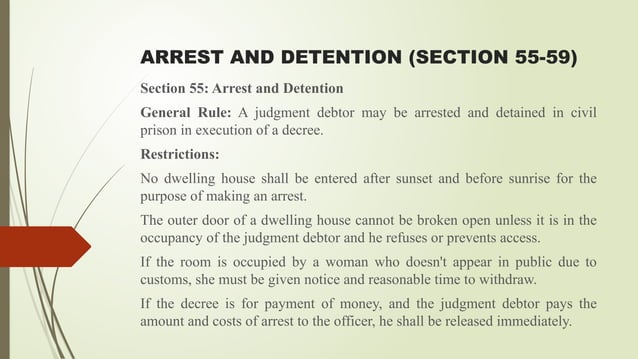 MODES OF EXECUTION CIVIL PROCEDURE CODE. | PPTX