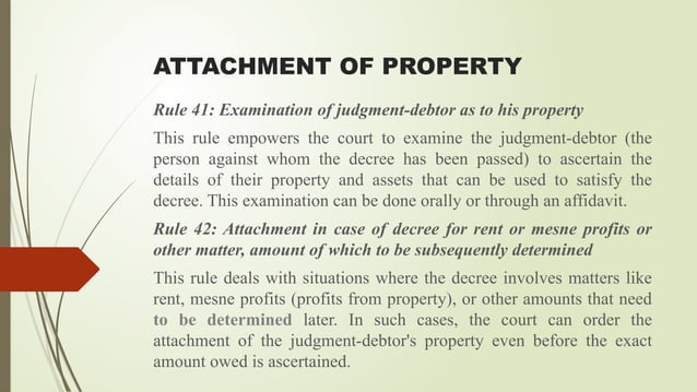 MODES OF EXECUTION CIVIL PROCEDURE CODE. | PPTX