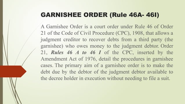 MODES OF EXECUTION CIVIL PROCEDURE CODE. | PPTX