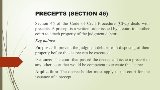 MODES OF EXECUTION CIVIL PROCEDURE CODE. | PPTX