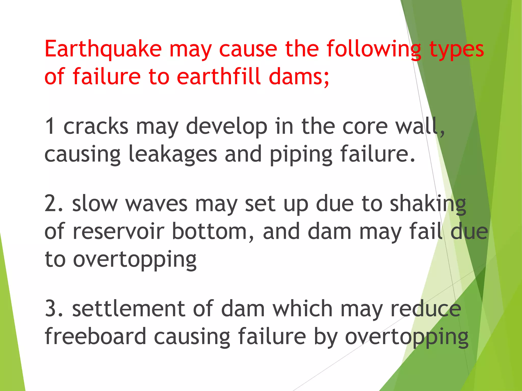 Modes of failure earth dams | PPTX