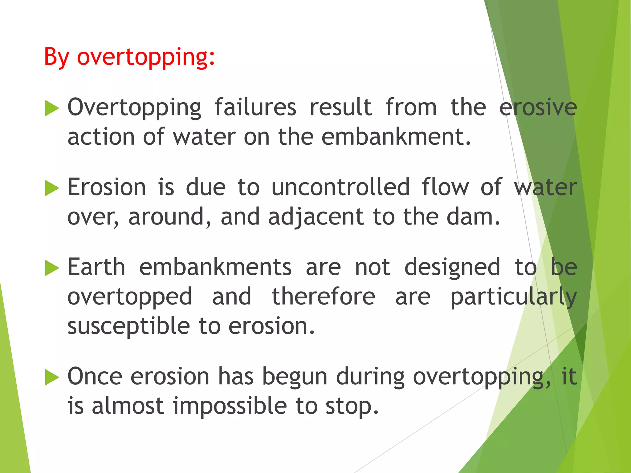 Modes of failure earth dams | PPTX