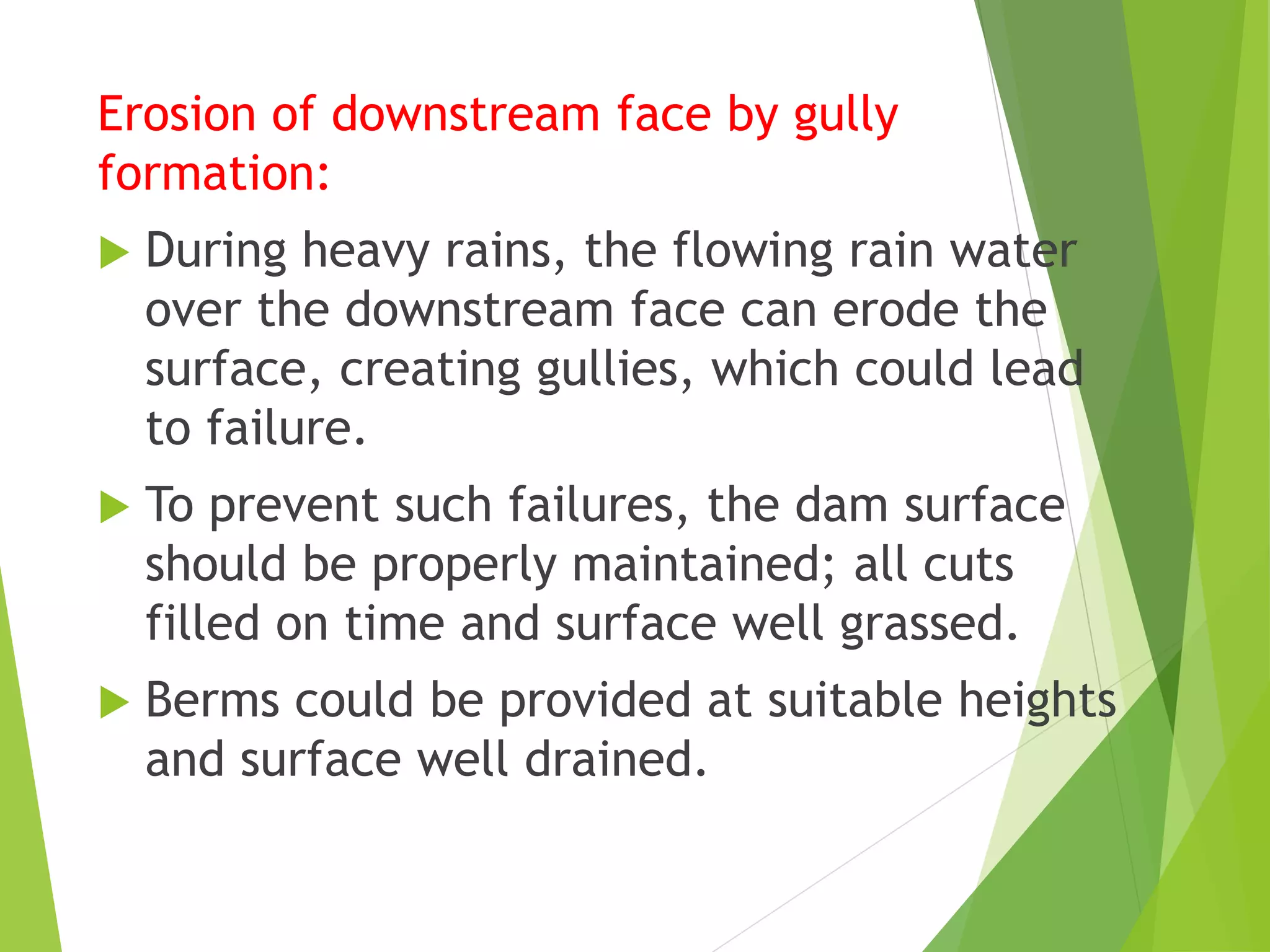 Modes of failure earth dams | PPTX