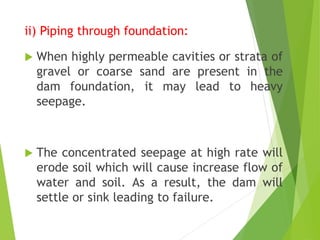 Modes of failure earth dams | PPTX