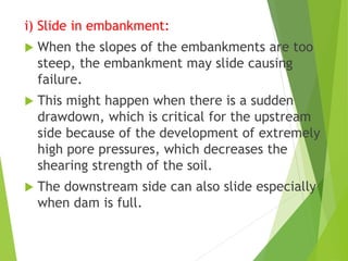 Modes of failure earth dams | PPTX
