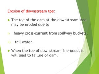 Modes of failure earth dams | PPTX
