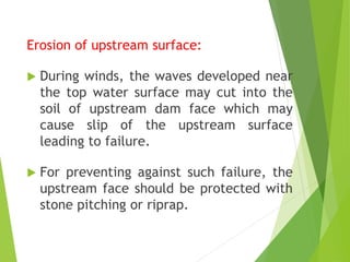 Modes of failure earth dams | PPTX