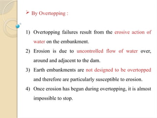 Modes of failure of earthen dam.pptx CIVIL | PPTX