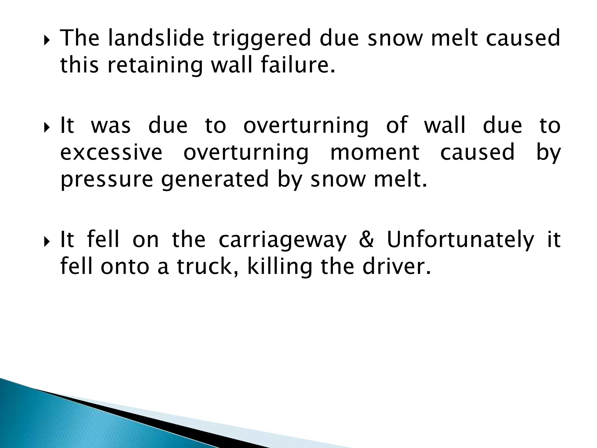 Modes of failure of retaining walls | PPTX