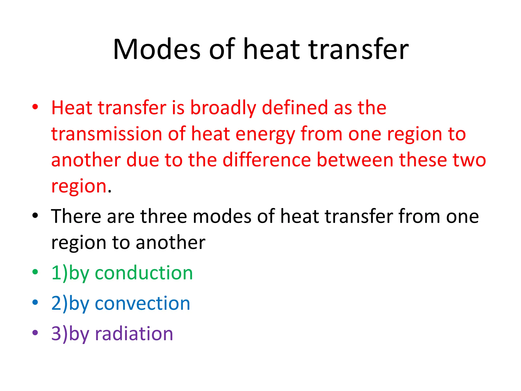 Modes of Heat Transfer. conduction,convection, raditation | PPTX