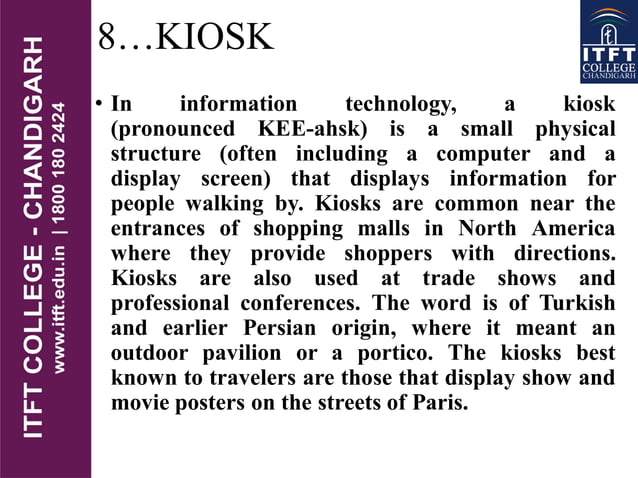 ITFT - Modes of information | PPT