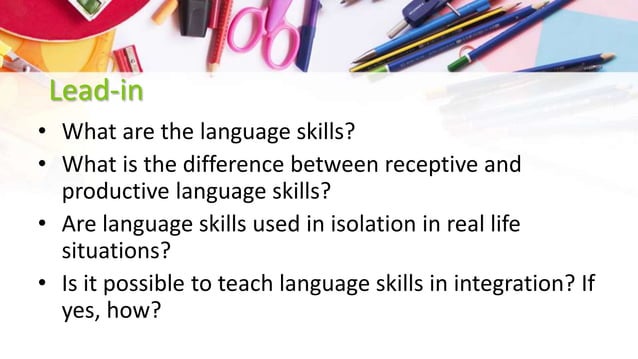 Modes of integrating all four skills | PPTX