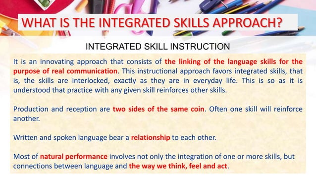 Modes of integrating all four skills | PPTX