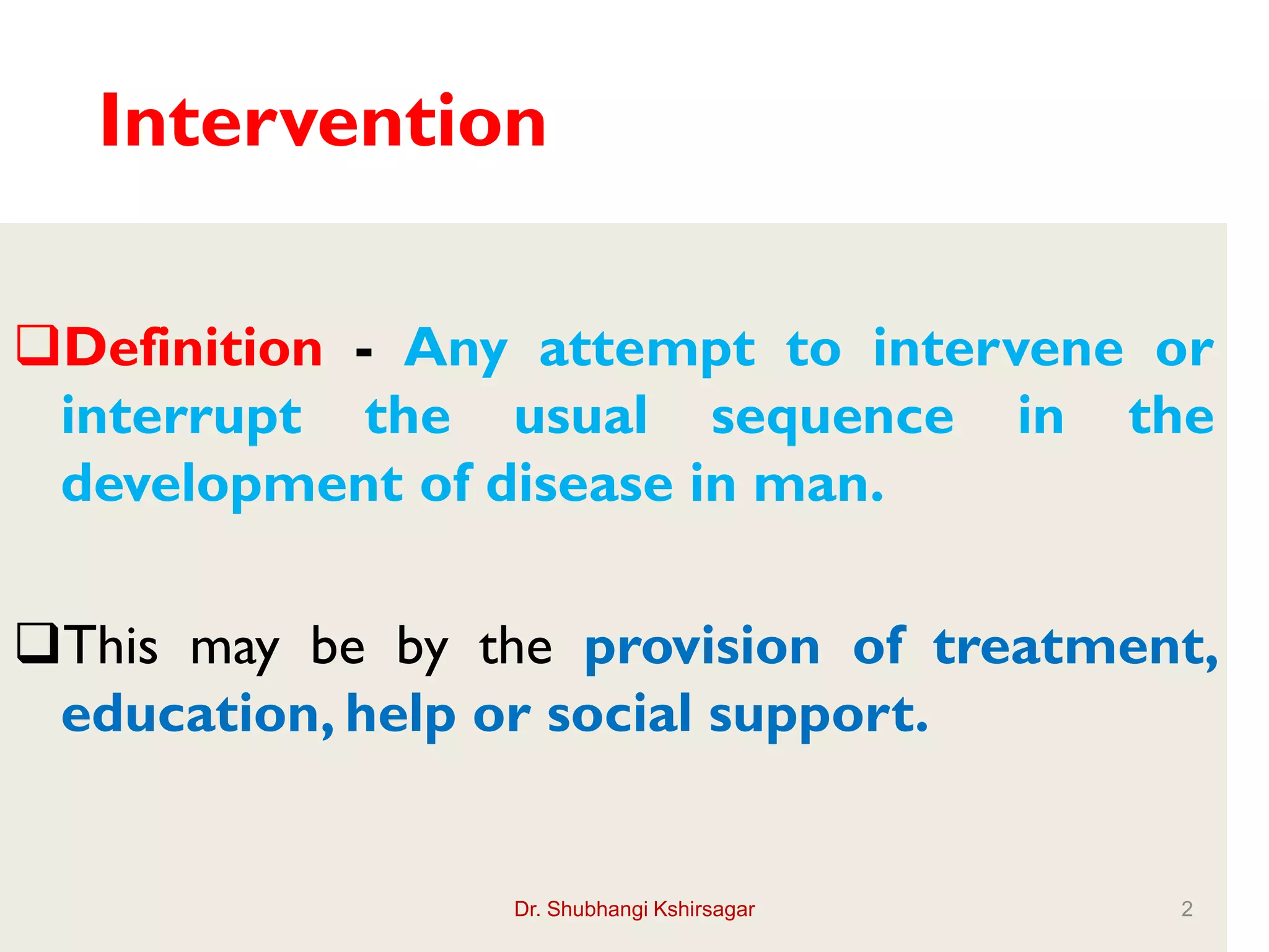 Modes of intervention | PDF