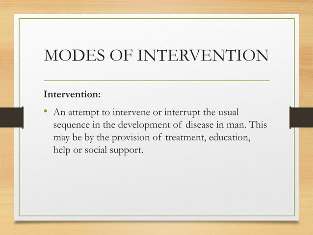 Modes of intervention_comm_med - abhijith | PPT
