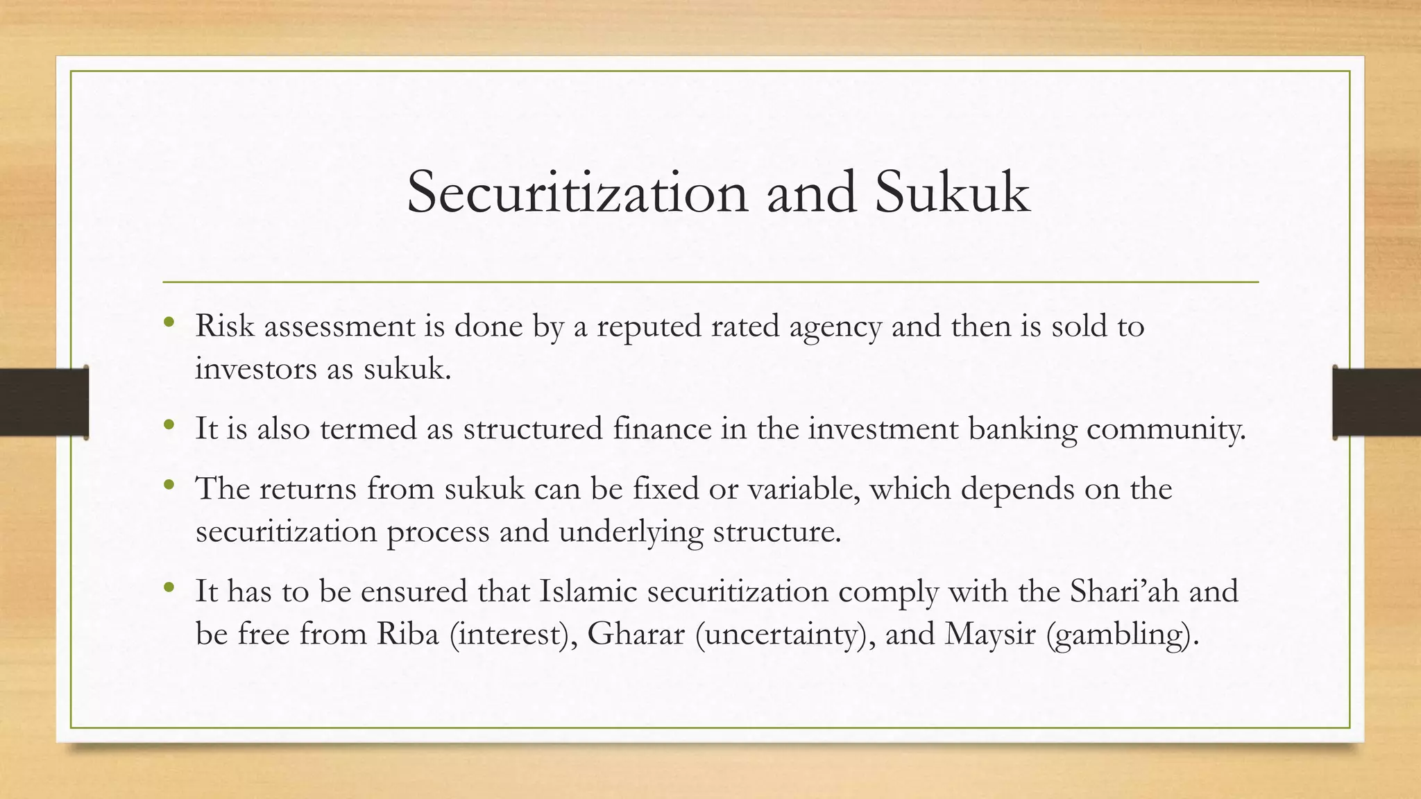 Modes of Issuing Sukuk | PPTX