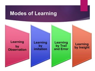 Modes of Learning | PPTX