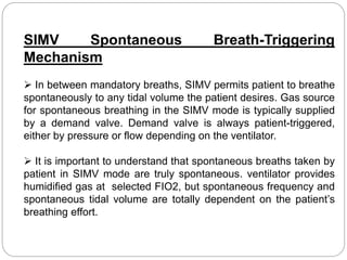 Modes of mechanical ventilation | PPTX