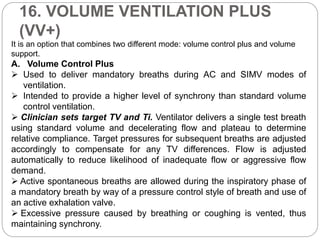 Modes of mechanical ventilation | PPTX