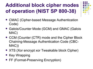 Block Ciphers Modes of Operation | PDF