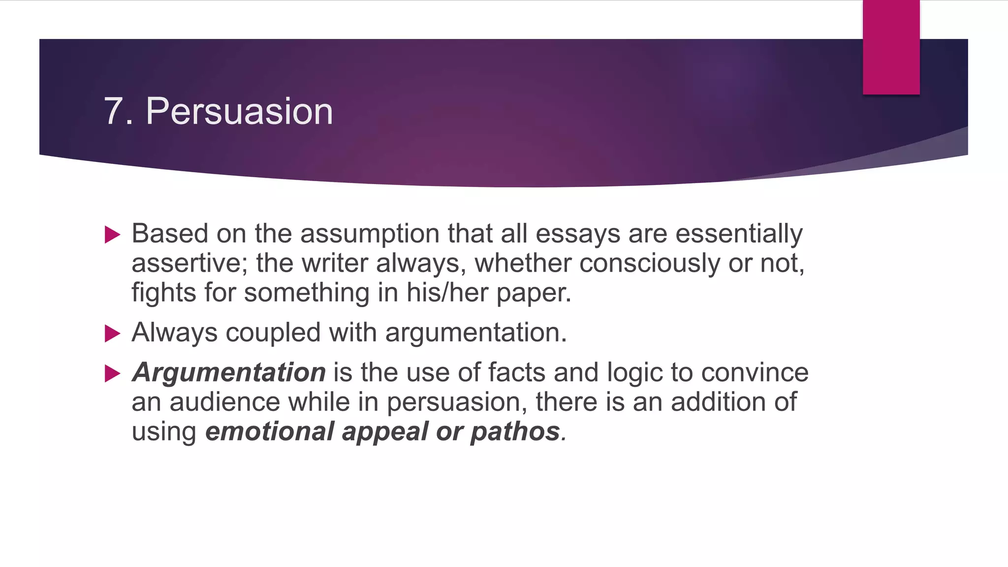 Modes of Paragraph Development | PPTX