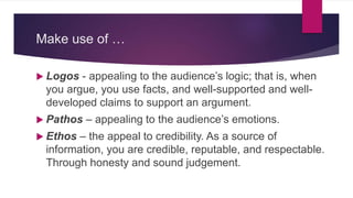 Modes of Paragraph Development | PPTX