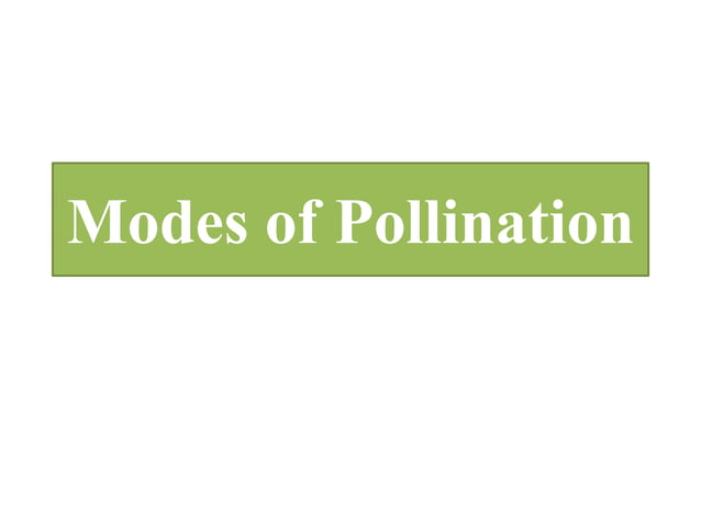 Modes of Pollination.pptxhsbsbshshs hdhj | PPTX