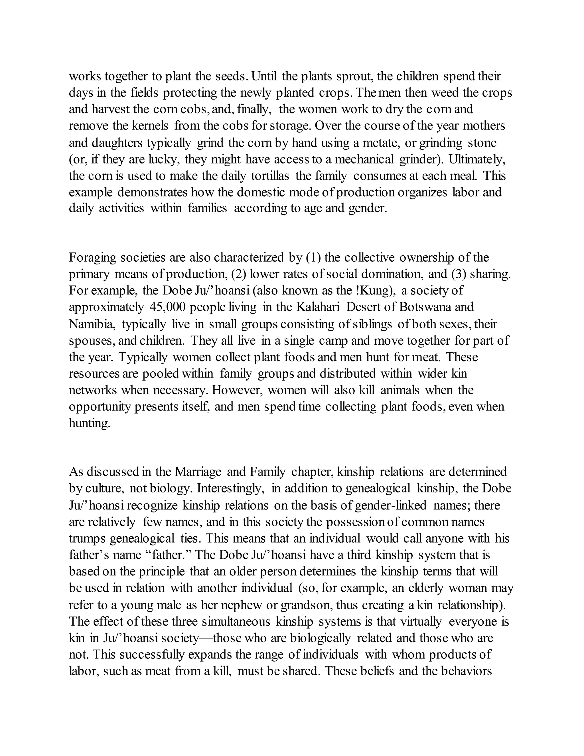 Modes of production in Anthropology | DOCX