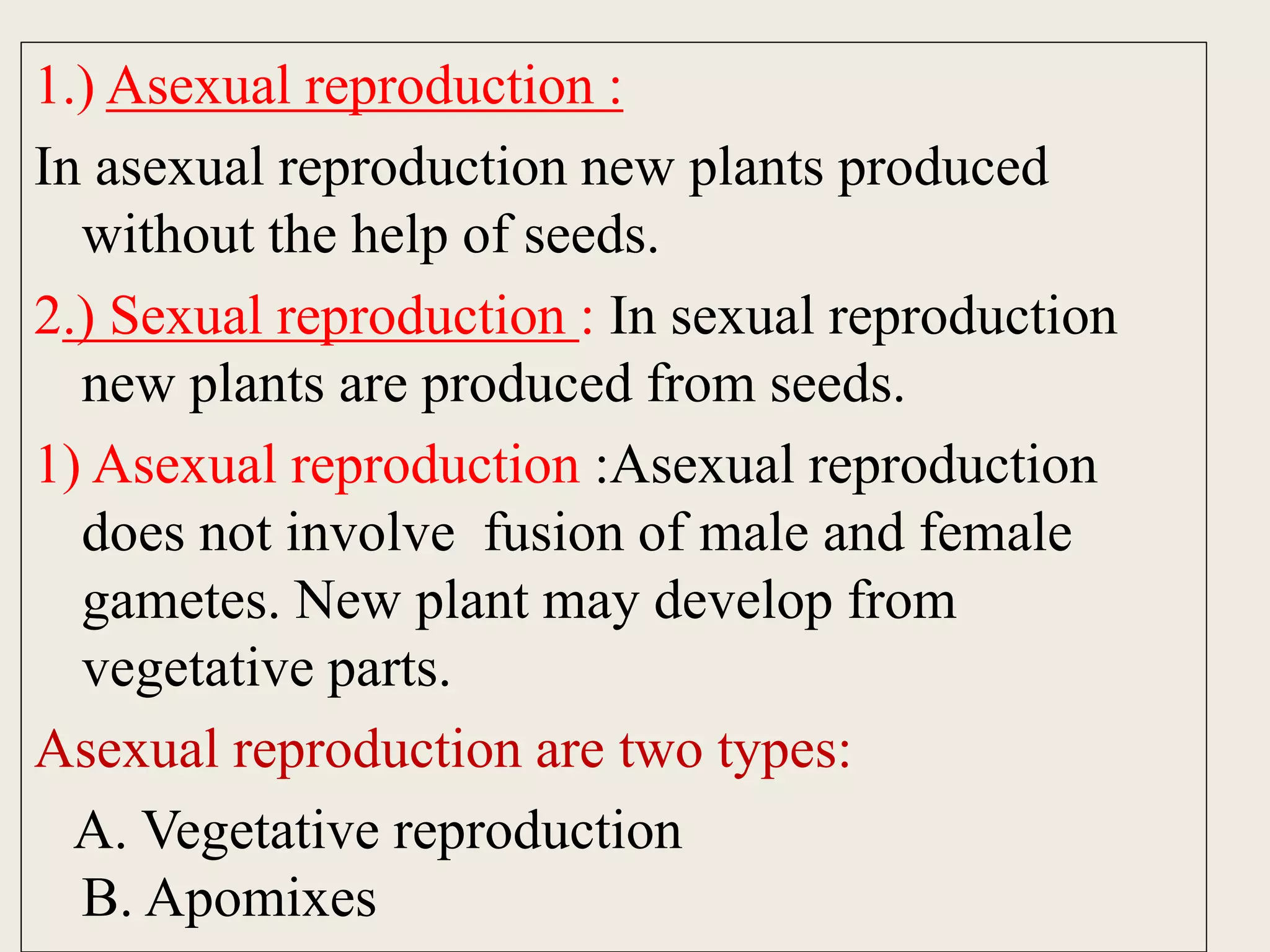 Modes of reproduction and apomixis lecture- Plant breeding and genetics ...