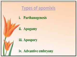 Modes of reproduction and apomixis lecture- Plant breeding and genetics ...
