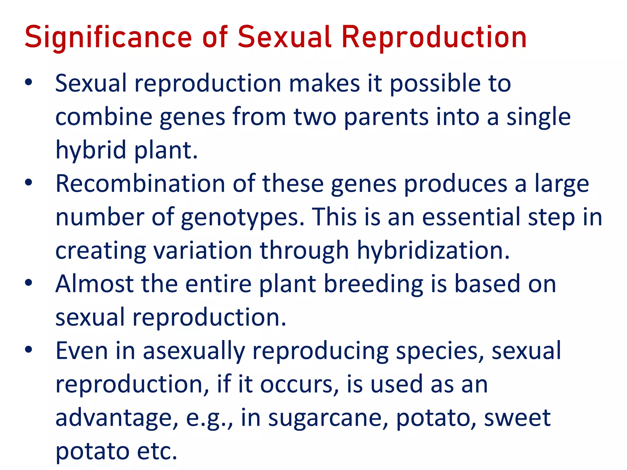 Modes of reproduction in crop plants | PDF