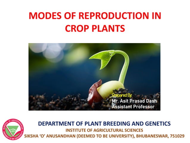 Modes of reproduction in crop plants | PDF