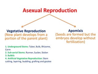 Modes of reproduction in crop plants | PDF