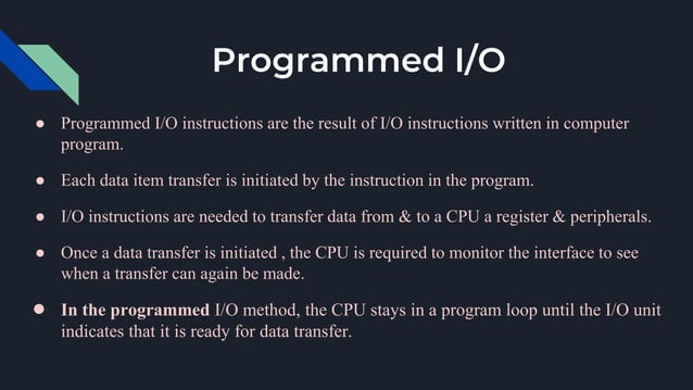 Modes of transfer - Computer Organization & Architecture - Nithiyapriya ...