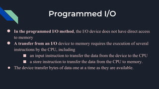 Modes of transfer - Computer Organization & Architecture - Nithiyapriya ...