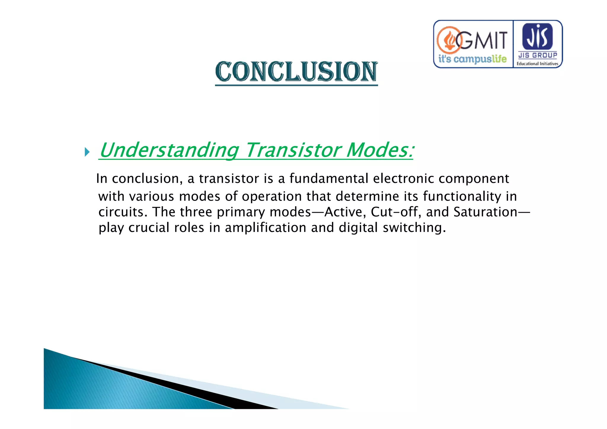 Modes of transistor.pdf