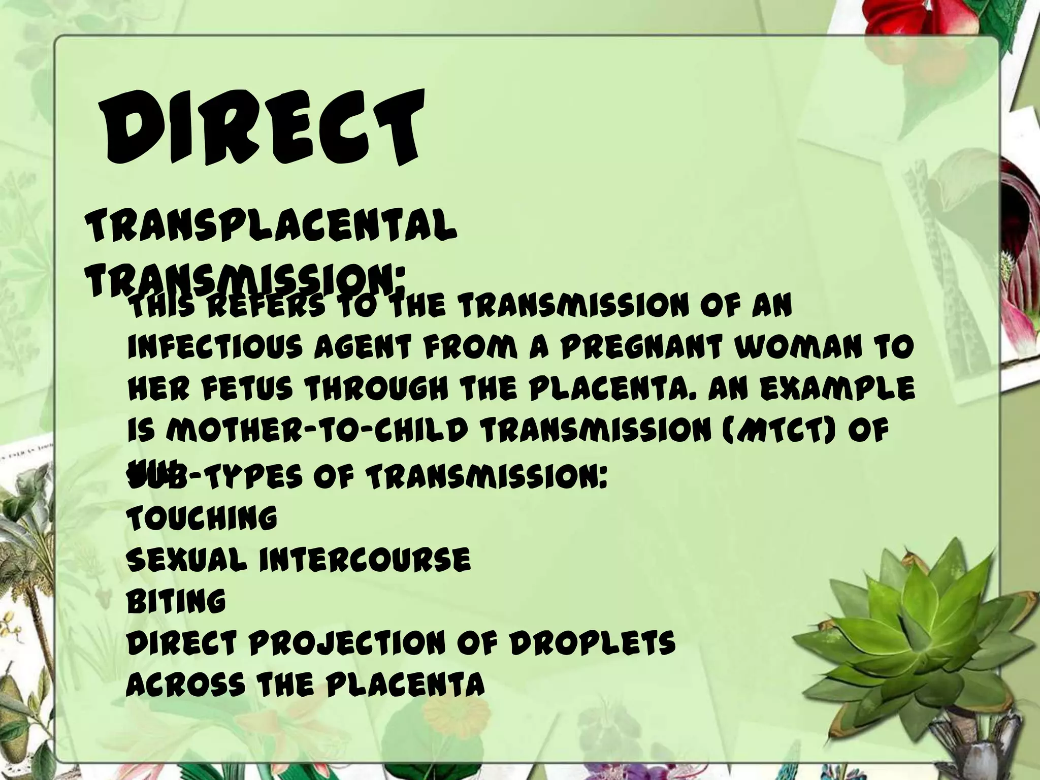Modes of Transmission | PPTX