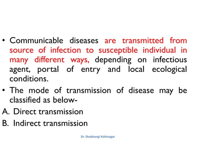 Modes of transmission | PDF