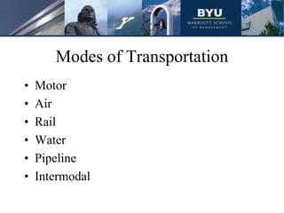 Modes of transportation | PPT