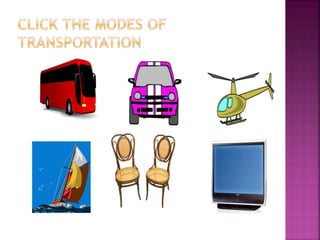 Modes of transportation | PPTX